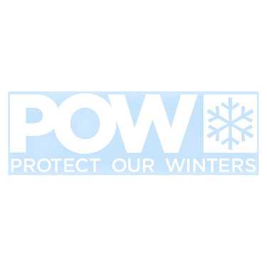 POW die-cut sticker (gestanzt/découpé) | Protect Our Winters